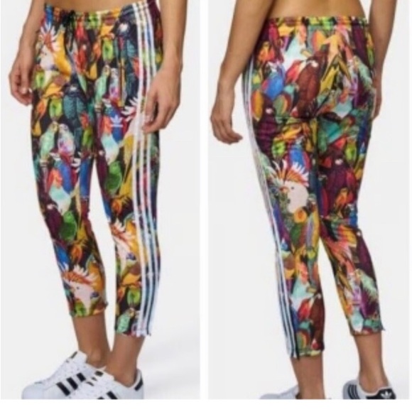 adidas | Pants & Jumpsuits | Htf Rare Adidas X Farm Rio Passaredo ...